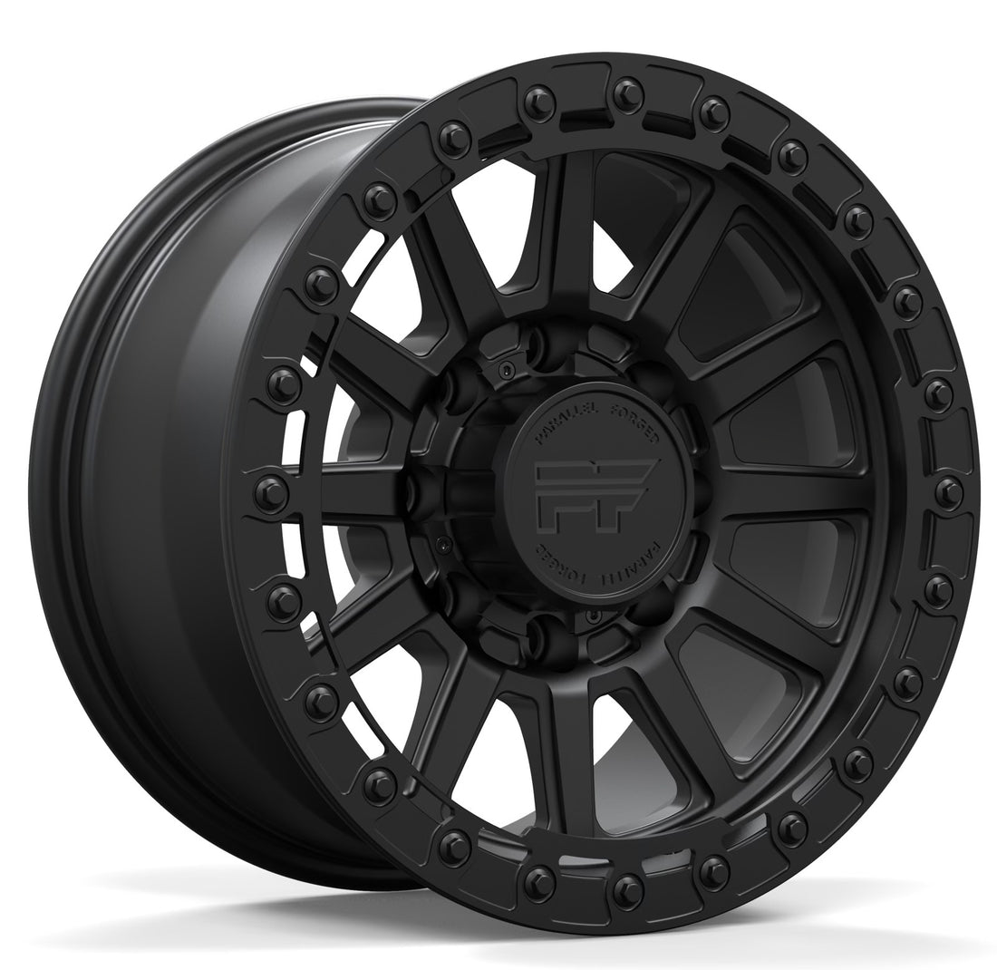 P51 Simulated Beadlock Matte black 8 lug 18" – Parallel Forged