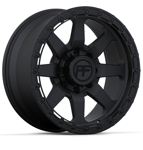 P38 Simulated Beadlock Matte Black 8 Lug 20x10 – Parallel Forged