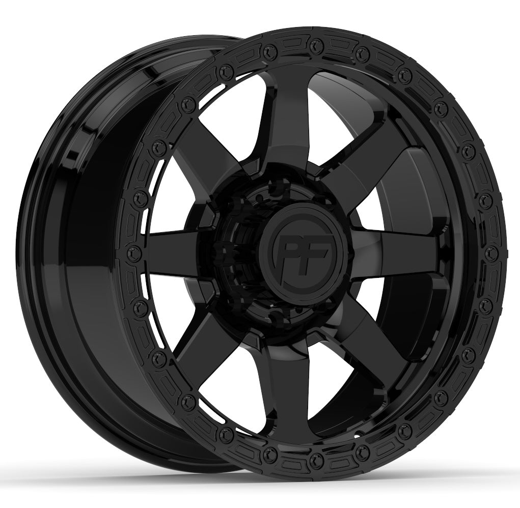 P38 Simulated Beadlock Gloss Black 8 Lug 20x9 – Parallel Forged